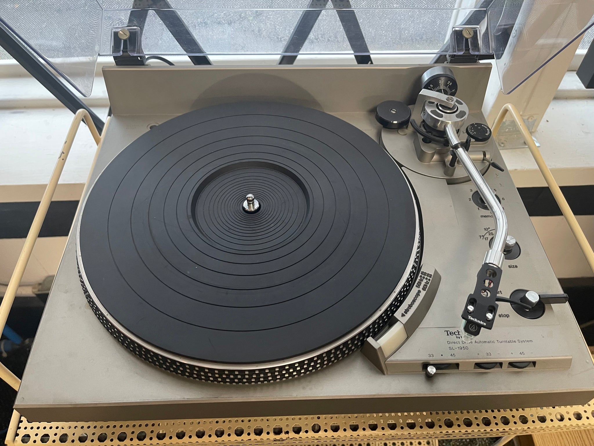 Technics SL-1950 Direct Drive Turntable With 45 Adapter